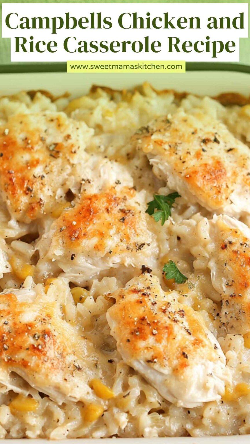 Campbells Chicken and Rice Casserole Recipe - Sweet Mama's Kitchen
