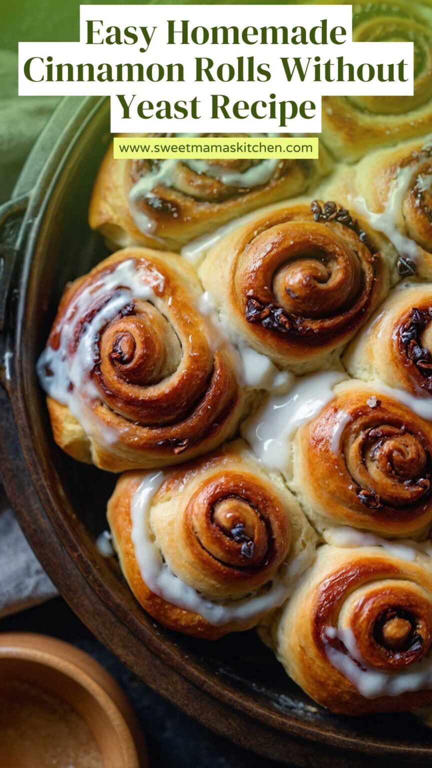 Easy Homemade Cinnamon Rolls Without Yeast Recipe - Sweet Mama's Kitchen