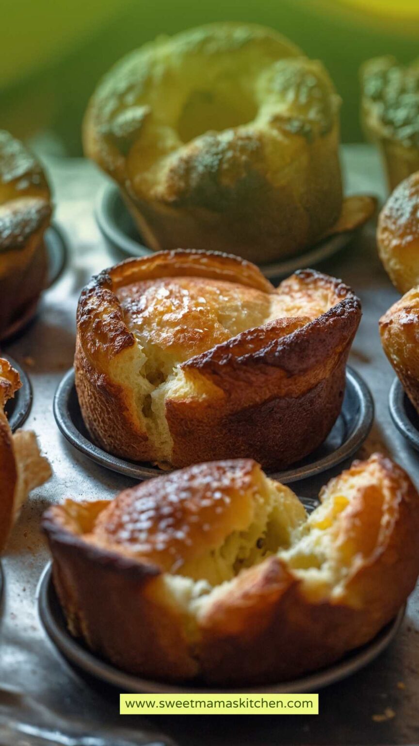 Muffin Pan Popovers Recipe - Sweet Mama's Kitchen