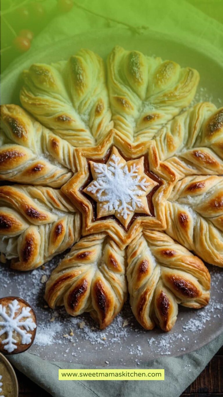 Puff Pastry Snowflakes -Sweet Mama's Kitchen