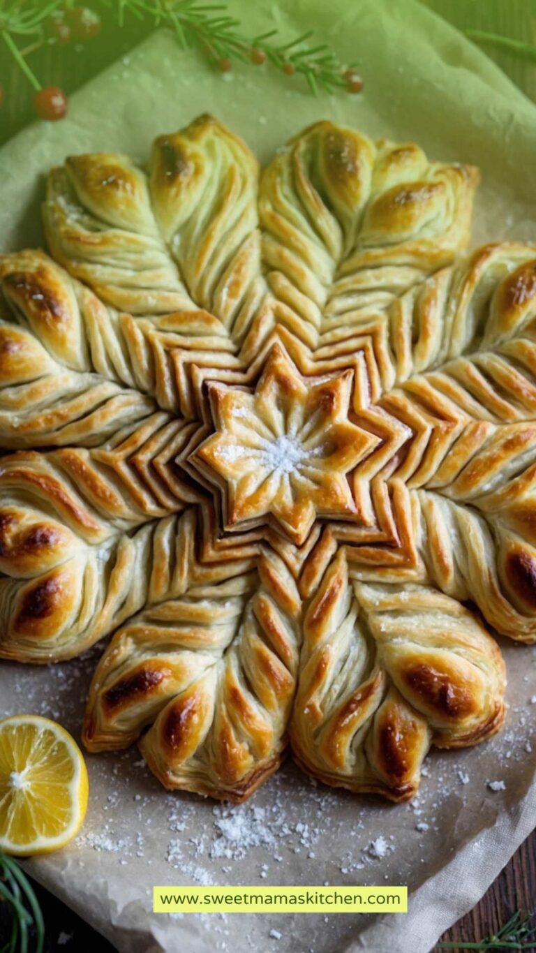 Puff Pastry Snowflakes -Sweet Mama's Kitchen