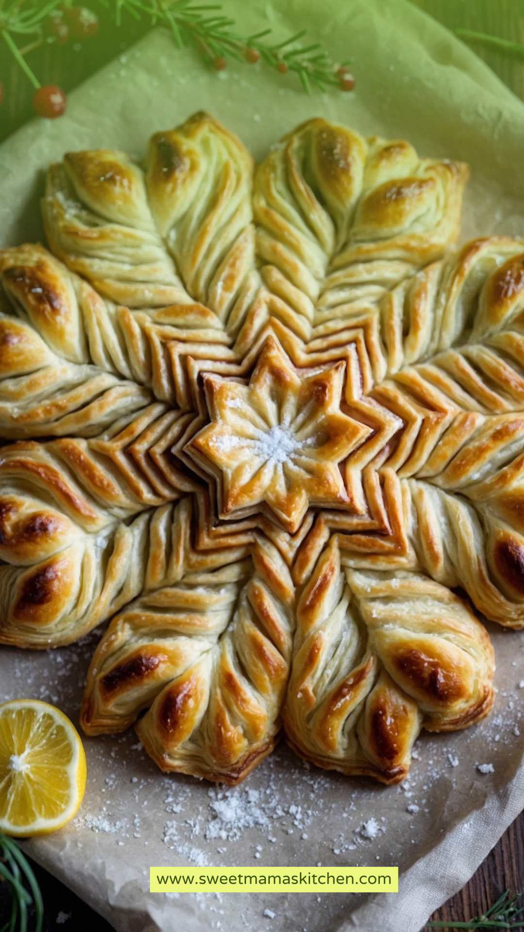 Puff Pastry Snowflakes -Sweet Mama's Kitchen